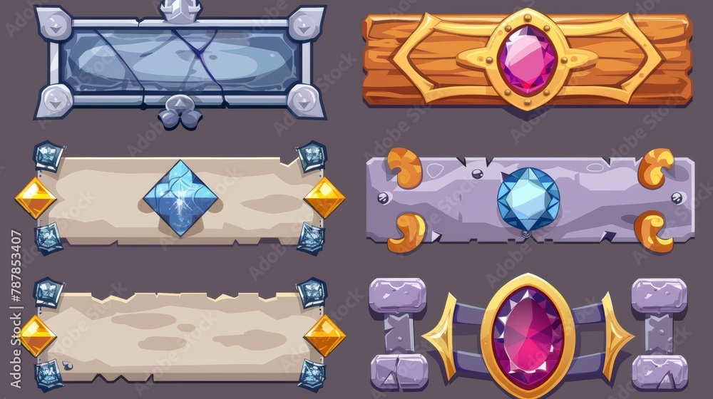 Isolated fantasy design elements, isolated modern illustration, set of ...