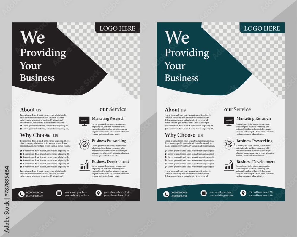 Corporate Business flyer template vector design, Flyer Template ...