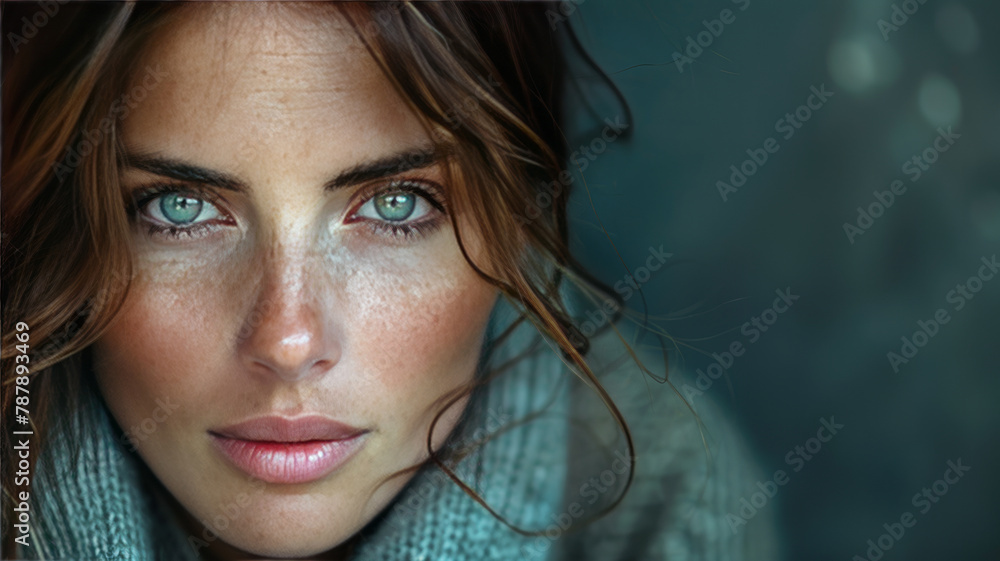 sad scared woman with big bruise under eye because of being beaten look ...