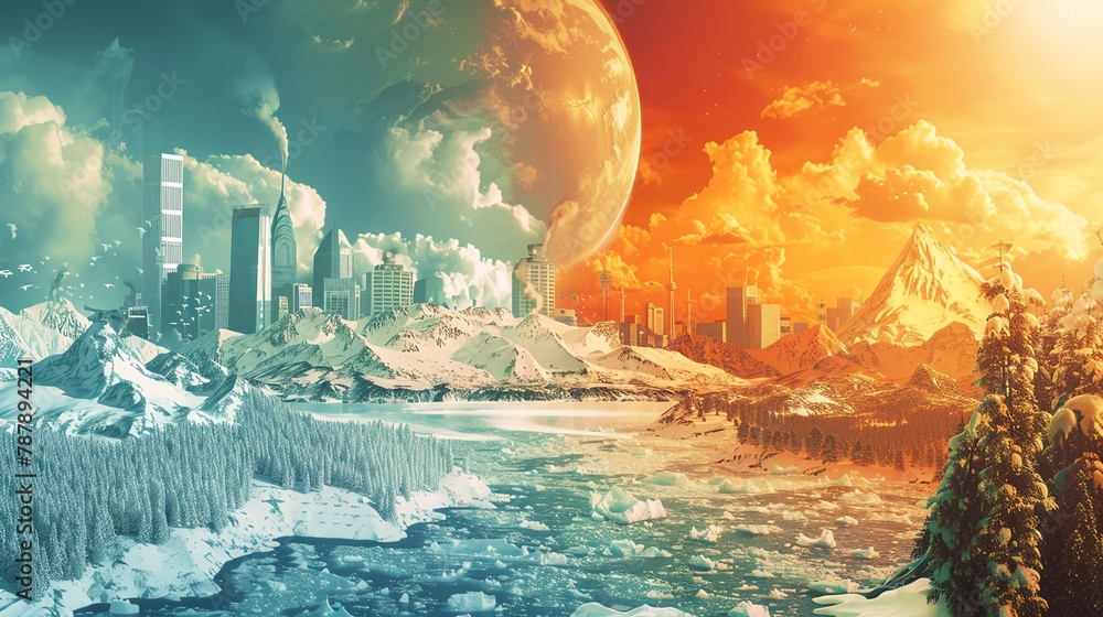 Climate Action Create a thumbnail highlighting the need for climate ...