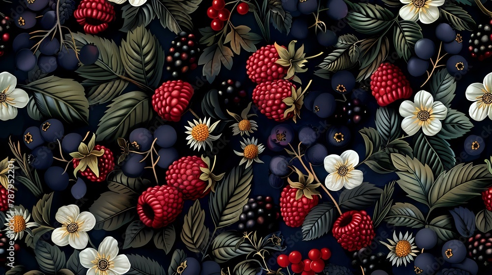 Dark Background Berry Wallpaper with Crisp Details and Clear Resolution ...