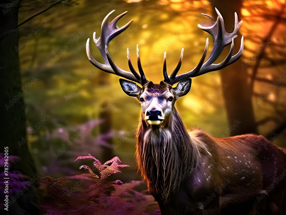 wildlife image enhanced with digital art seamlessly blending multiple ...