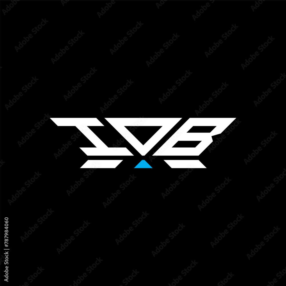 IOB letter logo vector design, IOB simple and modern logo. IOB ...