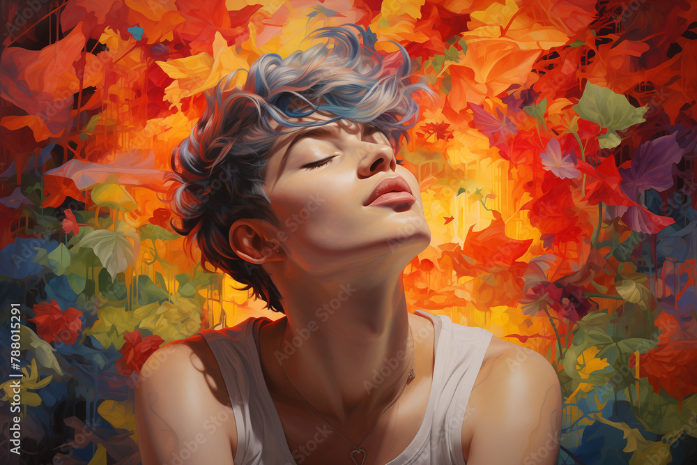 Generative AI of LGBTQ people celebrating love and acceptance. Stock ...