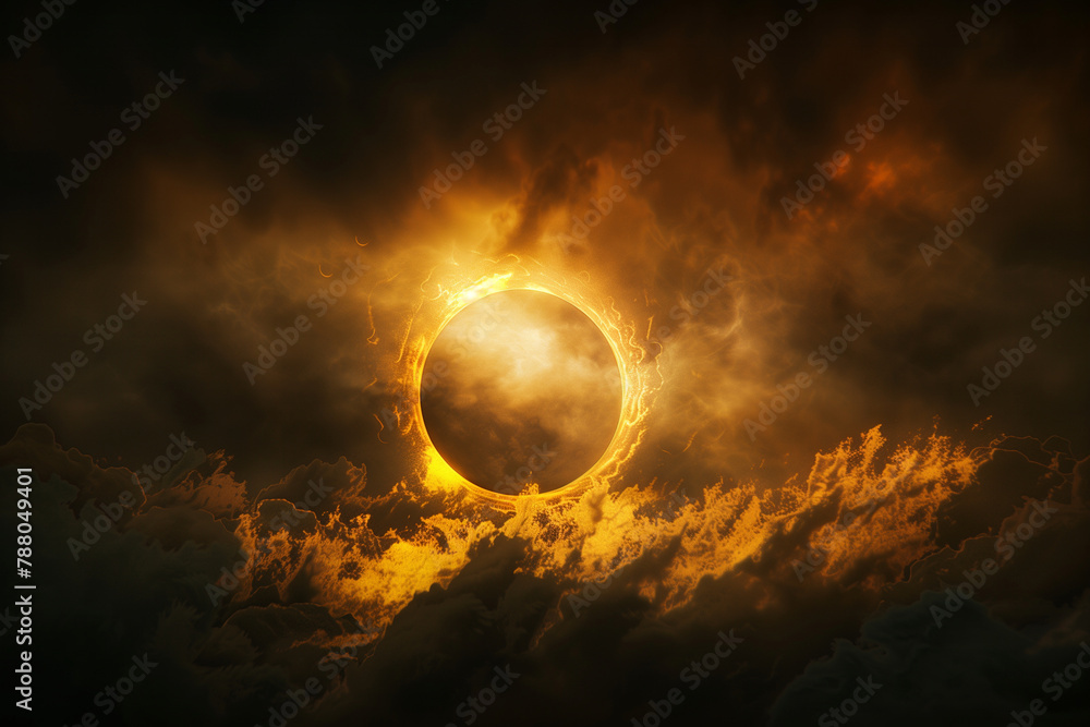 Solar Eclipses: Dramatic shot of a solar eclipse, showing the sun ...