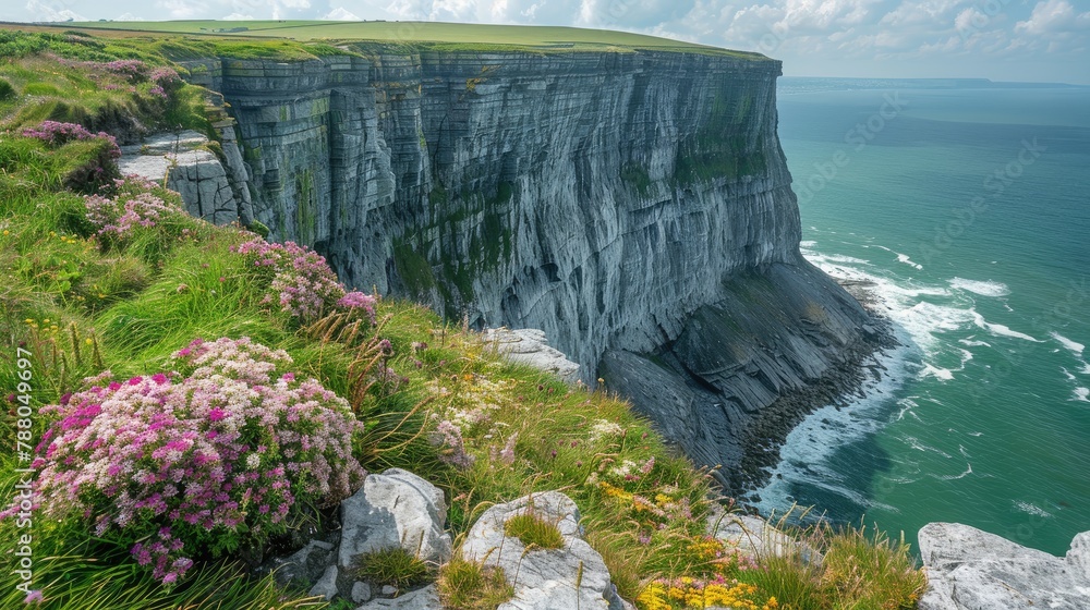 Majestic Cliffs of Moher - A Breathtaking Irish Coastal Landscape Stock ...