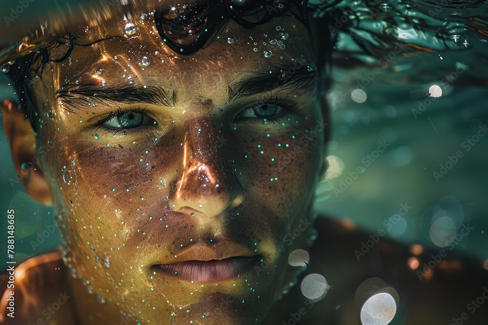 A photograph capturing the gentle glow of bioluminescent plankton on ...