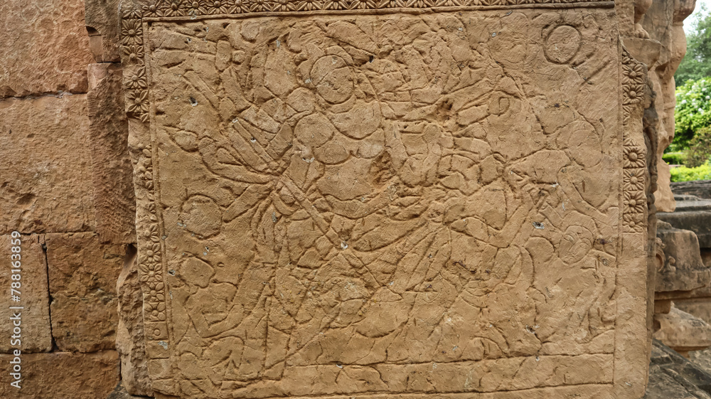 Ancient Inscriptions on the Brahmi Language on the Bhim Kichak Temple ...