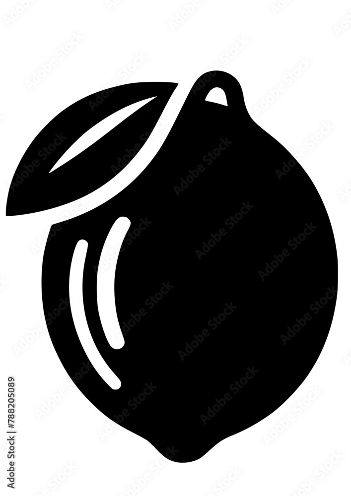 Lemon SVG, Lemon Line Art, Lemon Art Print, Lemon Silhouette, Citrus ...