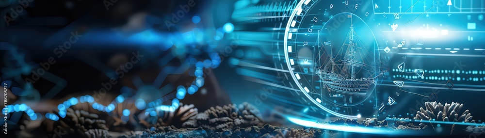 An underwater map reveals the mysteries of the ocean floor, marking ...