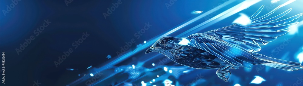 In the swift flight of birds, holograms enhance their graceful ...