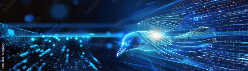 In the swift flight of birds, holograms enhance their graceful ...