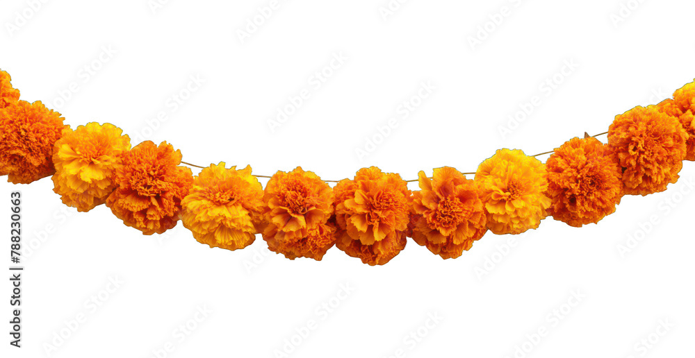 marigold garland png Stock Photo | Adobe Stock