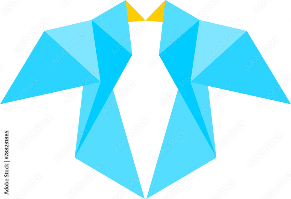 origami paper bird vector clipart or image for background or projects ...