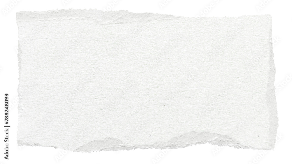 Torn paper png cut out, white rectangular collage element on ...