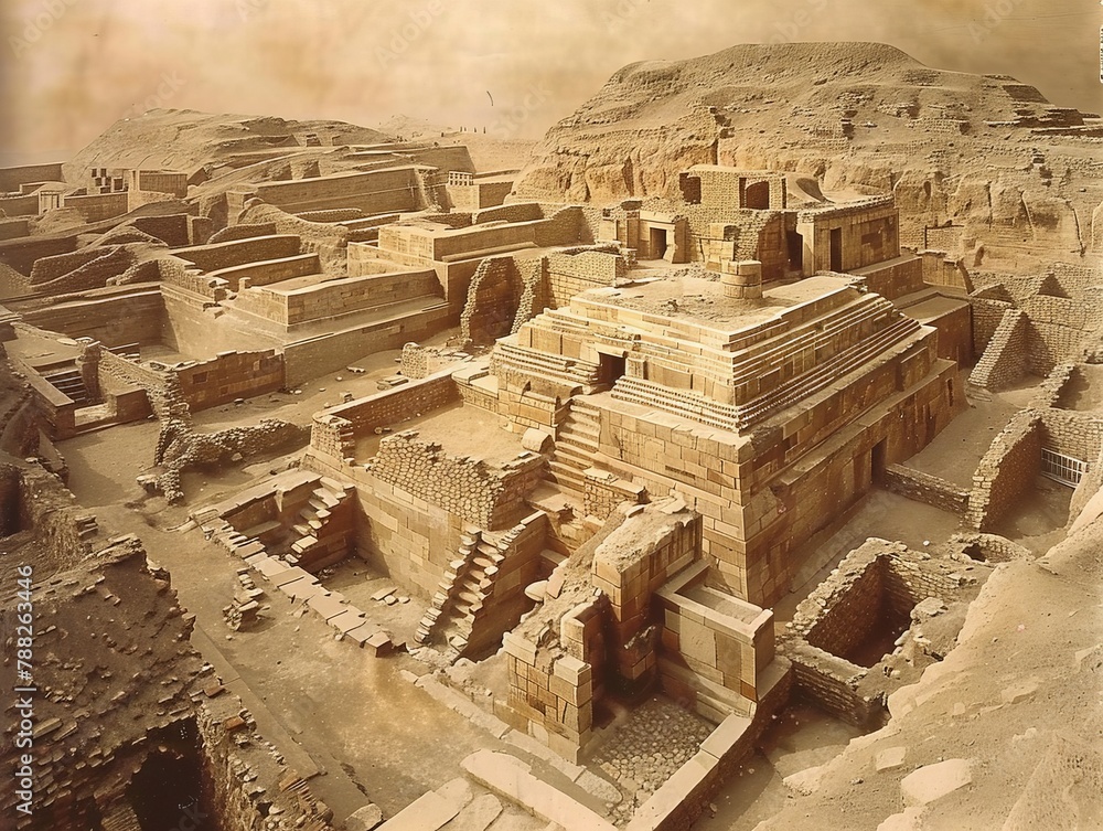 Mohenjo-daro, ancient Indus Valley Civilization city in Pakistan Stock ...