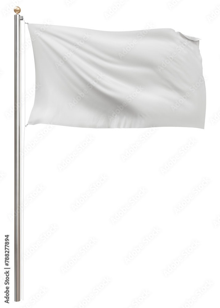 Poster Png white flag on pole, transparent background – Wall Art ...