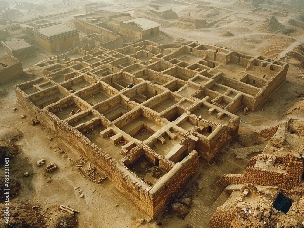 Lothal, a major city of the ancient Indus Valley Civilization in India ...
