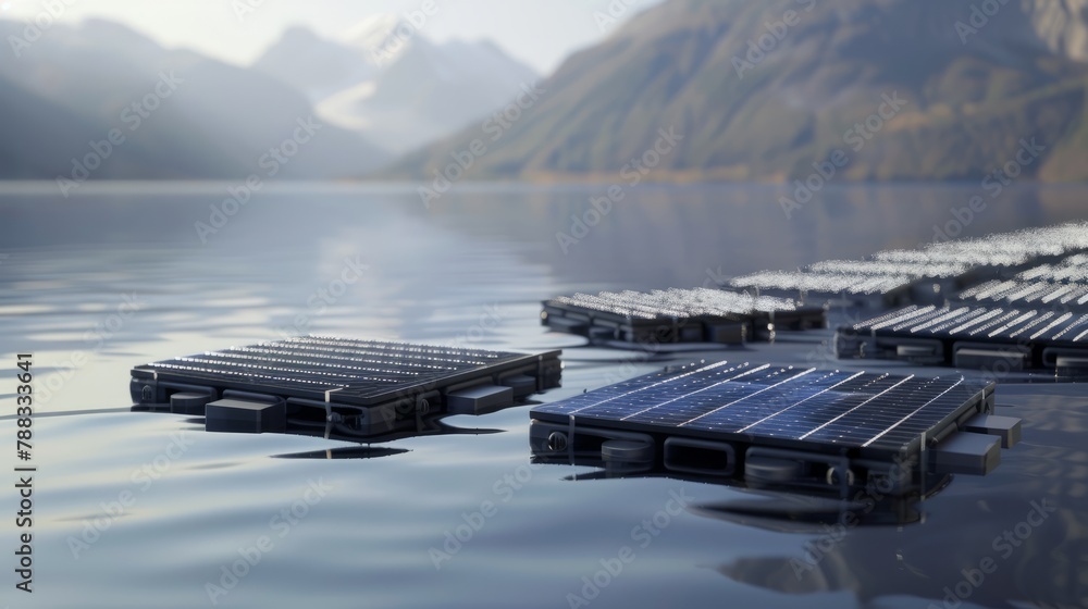 Floating solar panels on reservoirs. Solar Floating. Solar Cells ...