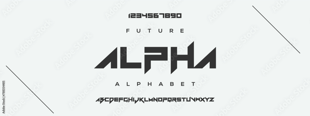 Alpha Sport Modern Future bold Alphabet Font. Typography urban style ...