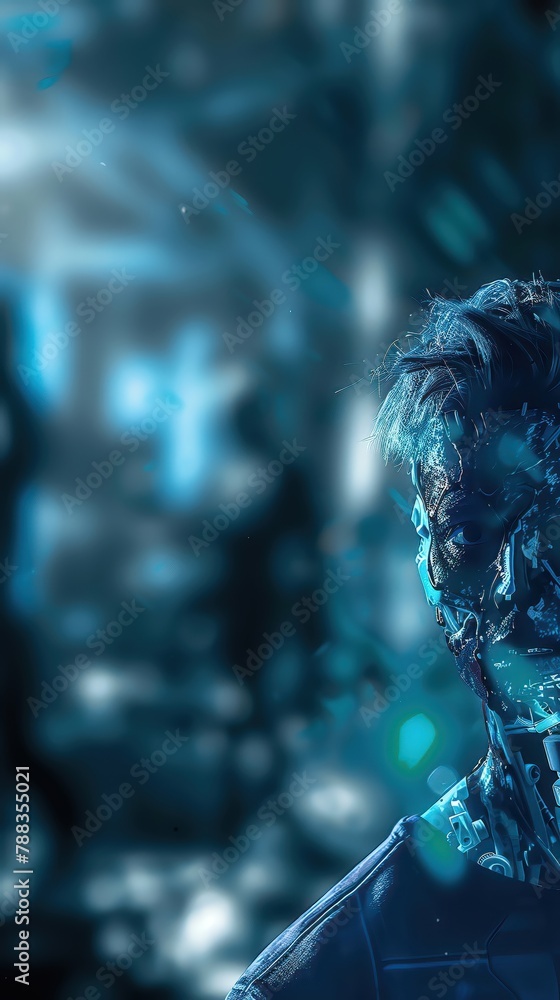 As the moon cast a pale glow over the desolate town, the camera ...