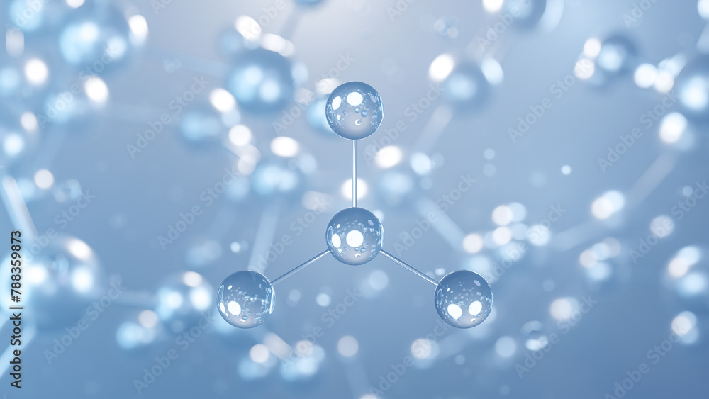 iron(iii) chloride molecular structure 3d, flat model, inorganic ...