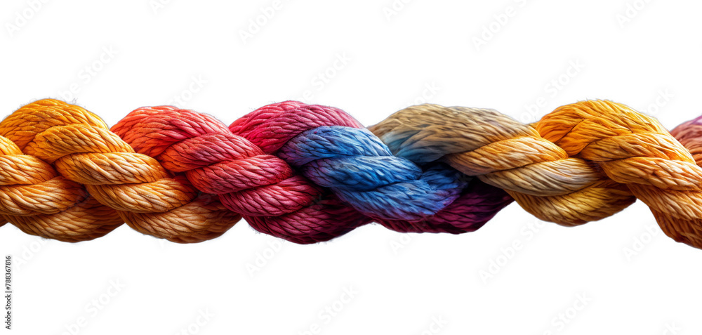 Strong diverse network rope team, partnership together teamwork unity ...