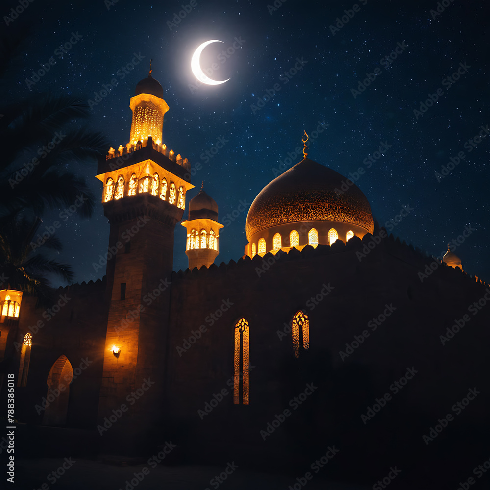 eid mubarak greeting card, eid ul adha, ramdan, ramzan background ...