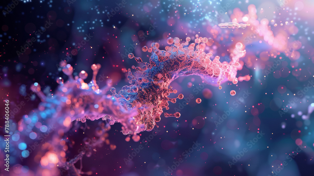 Molecule, organisms and dna with rna for biology development or ...