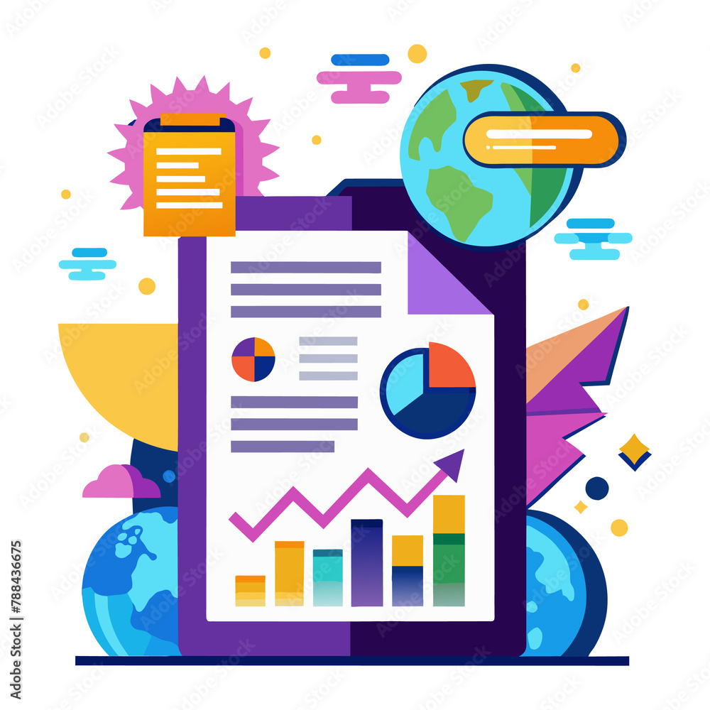 Dashboard template interface admin panel with graphs chart diagrams ...