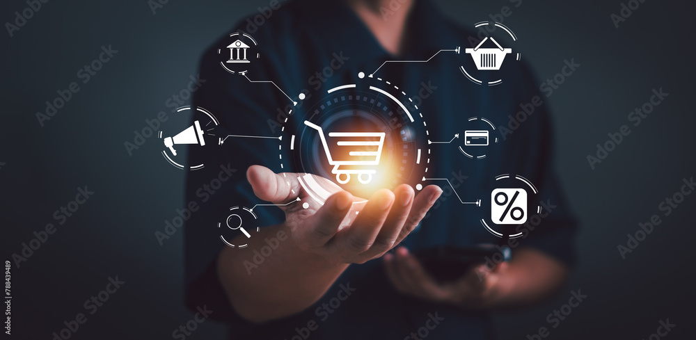 e-commerce technology, Online shopping service, payment, online ...