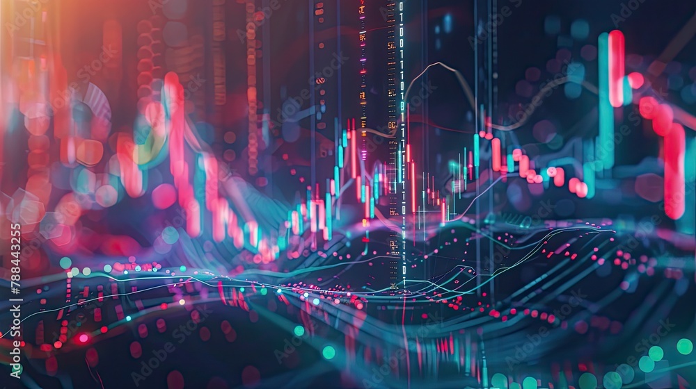 abstract financial algorithms and trading strategies Stock Illustration ...