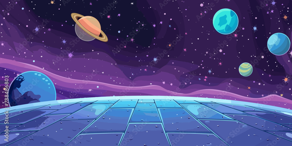 Blank background space vector cartoon illustration, copy space ...