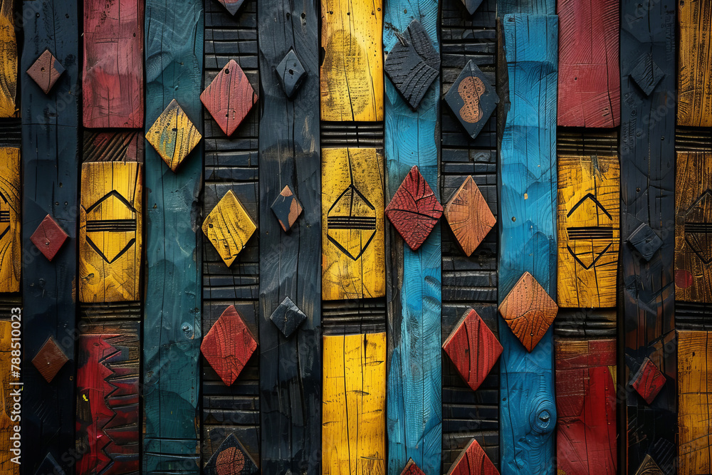 Symbol, pattern and shape for tribal, african or ancient history for ...