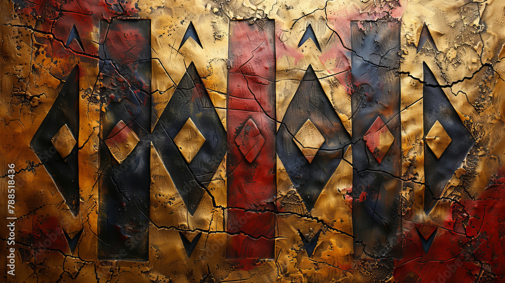 tribal. Traditional, wallpaper and pattern with tribal art for painting ...
