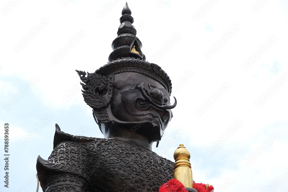 giant buddha statue,buddha statue in temple,thai temple,Thao Wessuwan ...