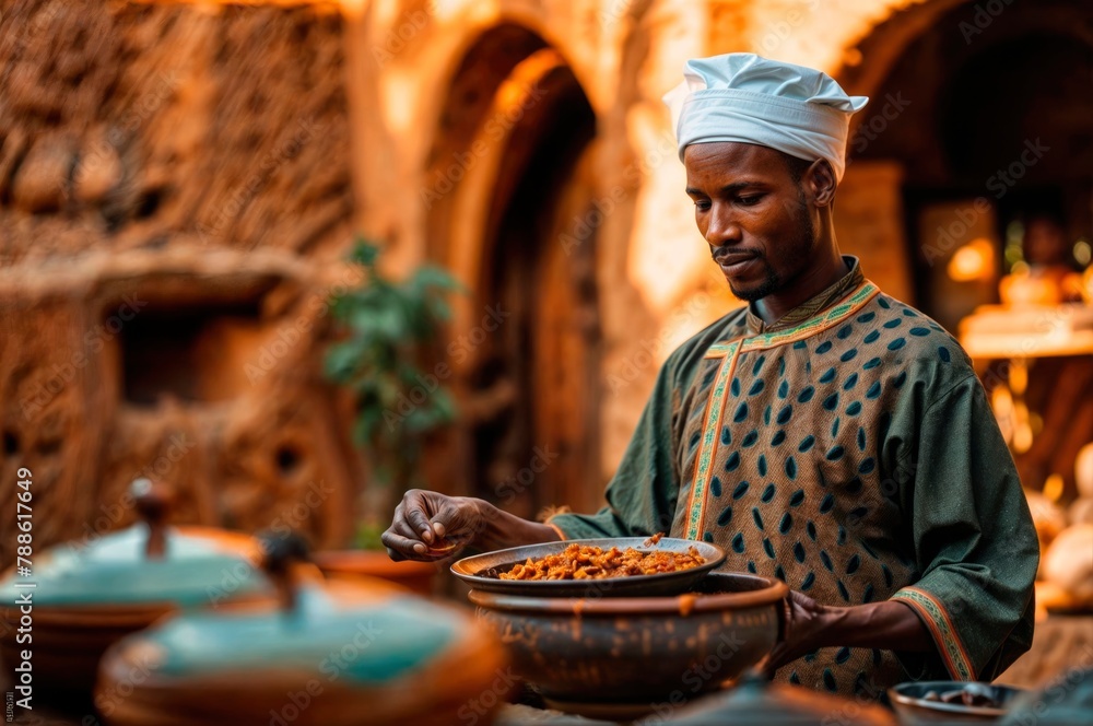 Authentic Moroccan Cuisine: A Chef Presents a Mouthwatering Tagine ...