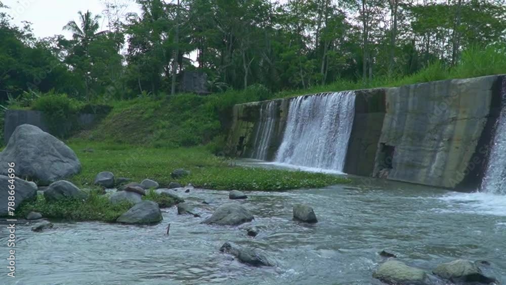 Sabo Dam is very large with a six-level dam and is now fed by clear ...