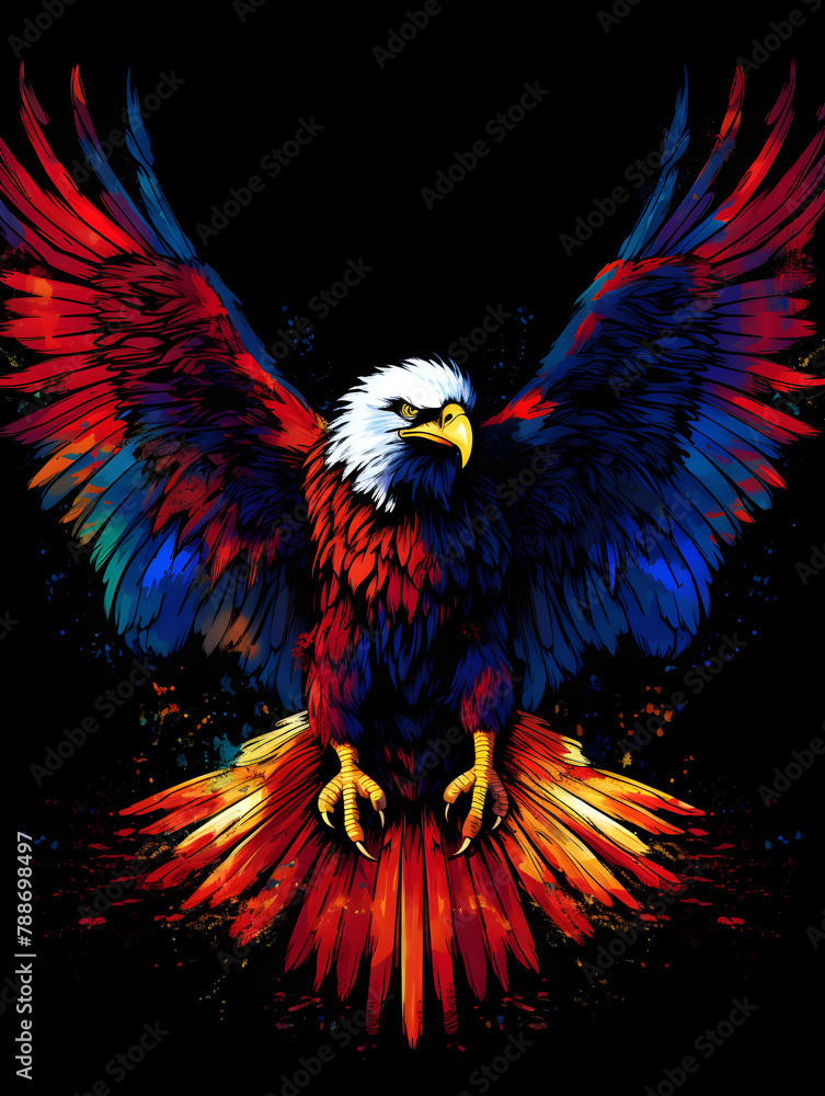 Pixel bald headed eagle, pixel eagle, eagle 8 bit pixel style, eagle ...
