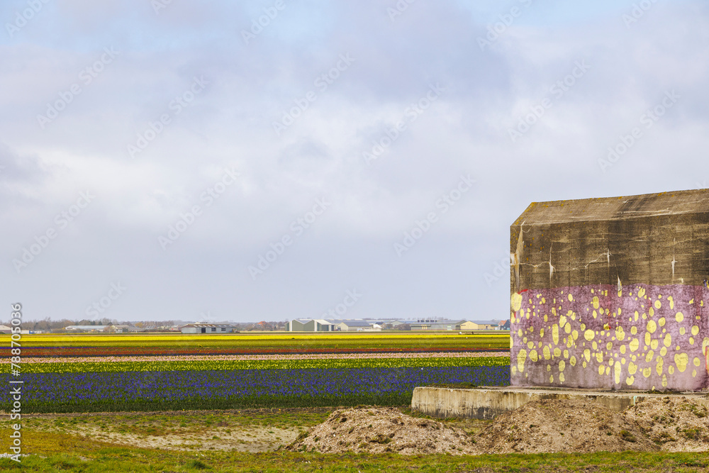 Fortifications and bunkers from the Napoleonic era in the Dutch fort ...