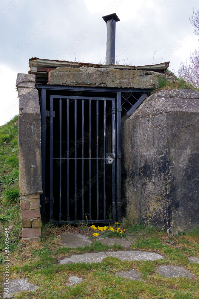 Fortifications and bunkers from the Napoleonic era in the Dutch fort ...