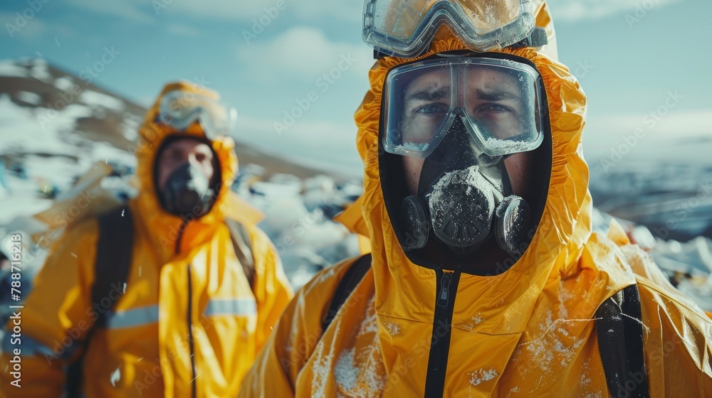 In the face of environmental devastation, two men don personal ...