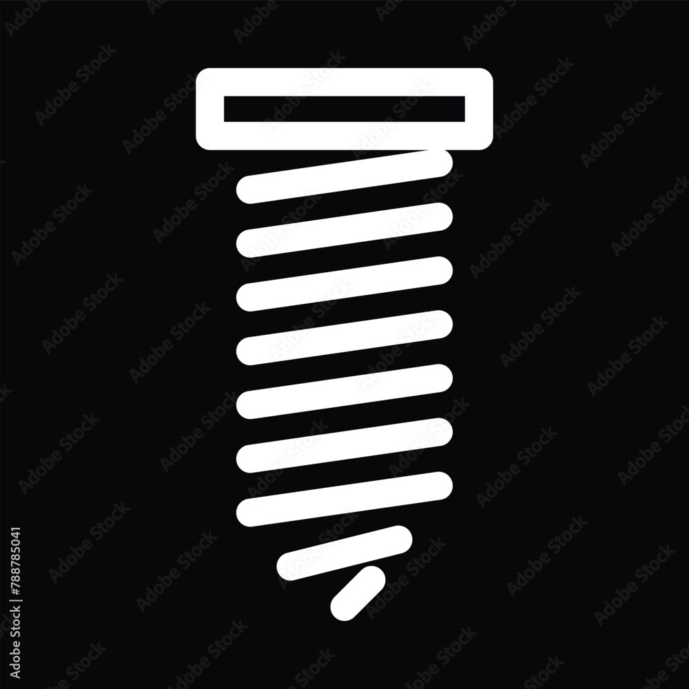 skrew icon vector outline design Stock Vector | Adobe Stock