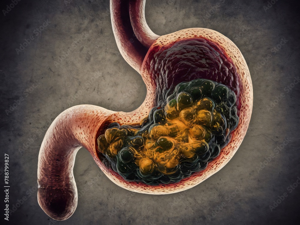 Estómago enfermo, concepto de salud y medicina Stock Photo | Adobe Stock