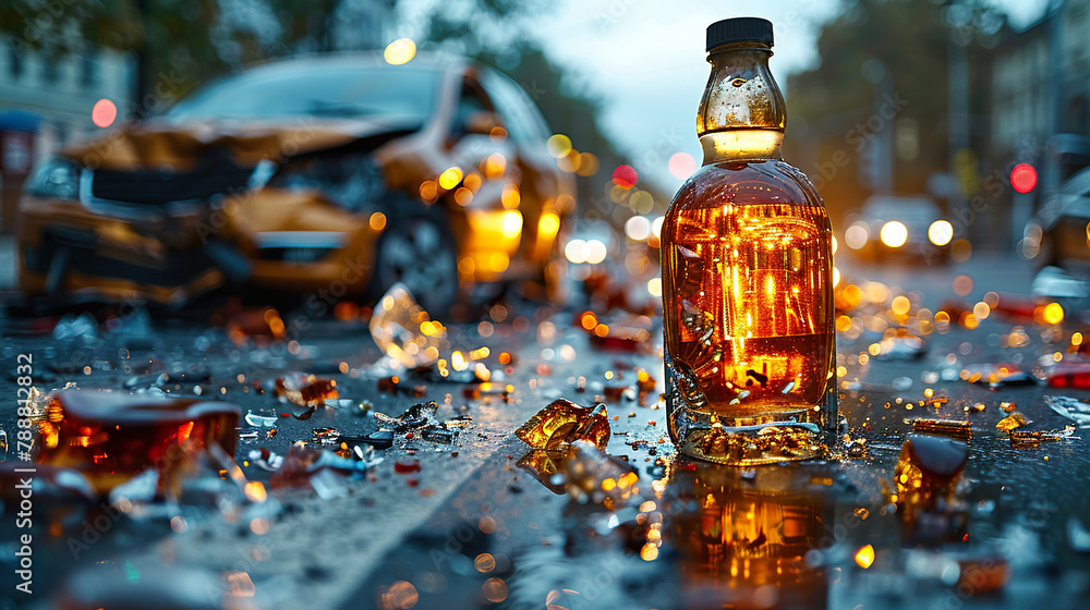 Car Accident Caused by Alcohol: Illustrating the Dangers of Drunk ...