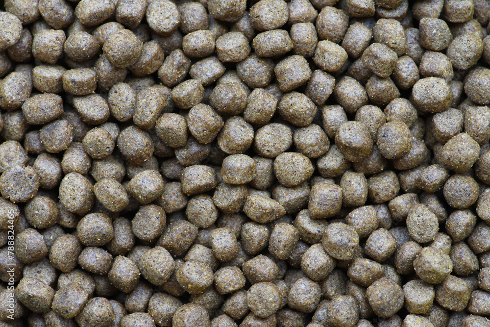 Texture of animal food for fish eating plants . fish feed and animal ...