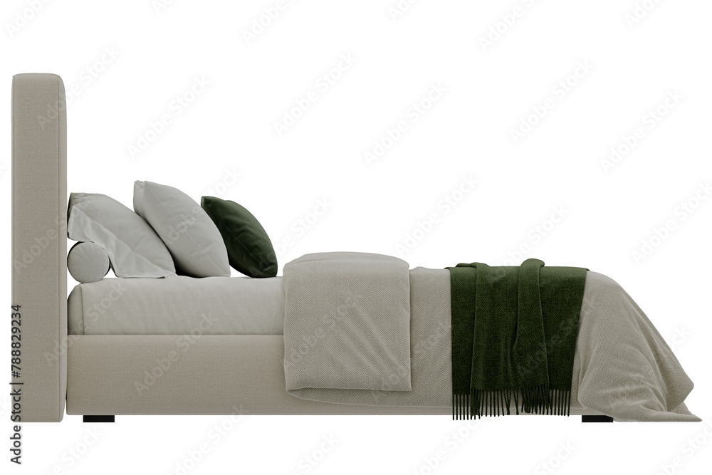 ภาพประกอบสต็อก side view of bed, on transparent background ภาพ | Adobe ...
