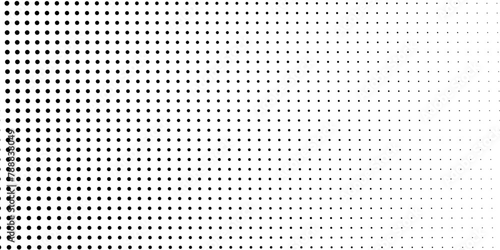 Basic halftone dots effect in black and white color. Halftone effect. Dot halftone. Black white ...