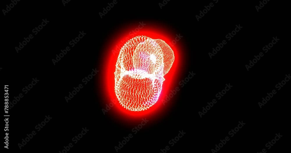 Pink and Blue Particles Shockwaves Overlay Graphic Elements Abstract ...