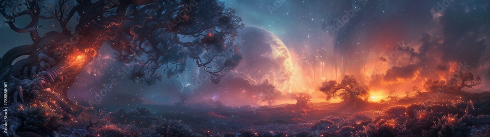 Surreal Landscapes and Creatures in Parallel Dimension super ultrawide ...